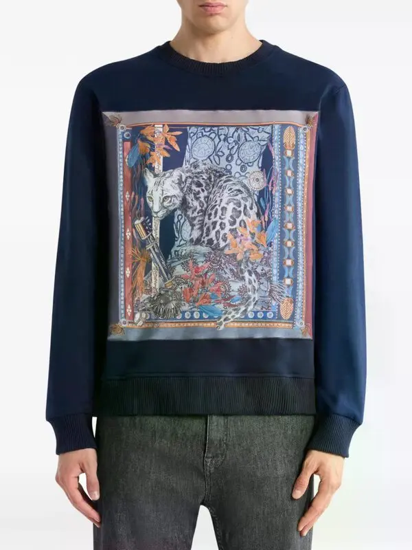 Etro Printed Sweatshirt - Blue
