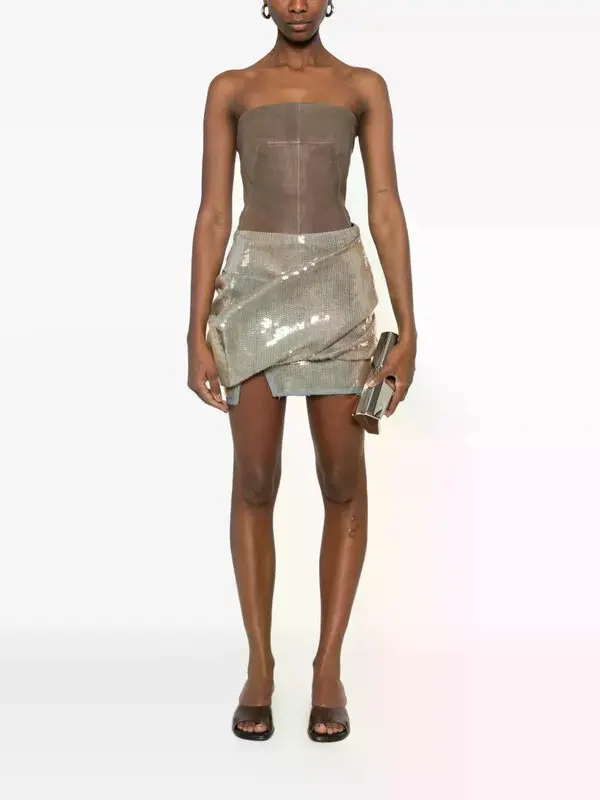 Rick Owens Sequin-embellished Mini Skirt