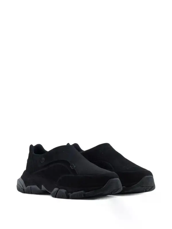 Giorgio Armani Suede Slip-on Sneakers
