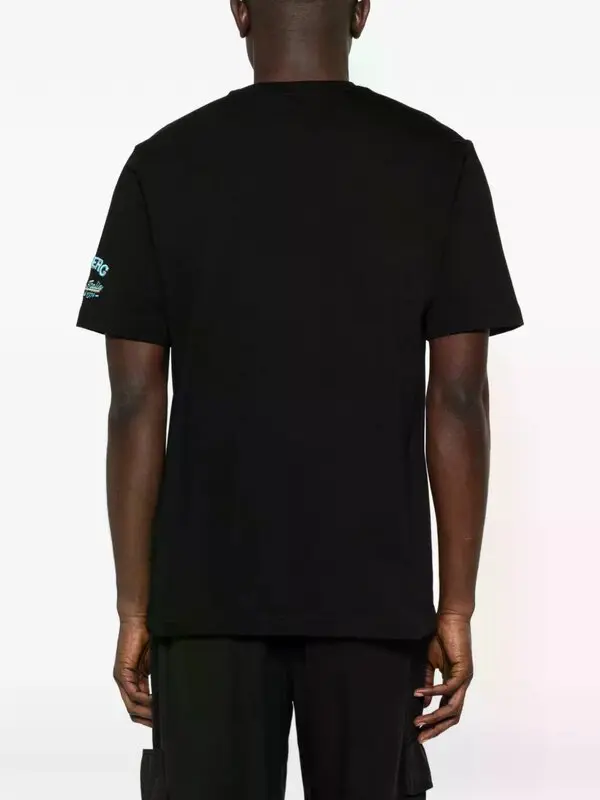 Iceberg Monkey-embroidered T-shirt - Black