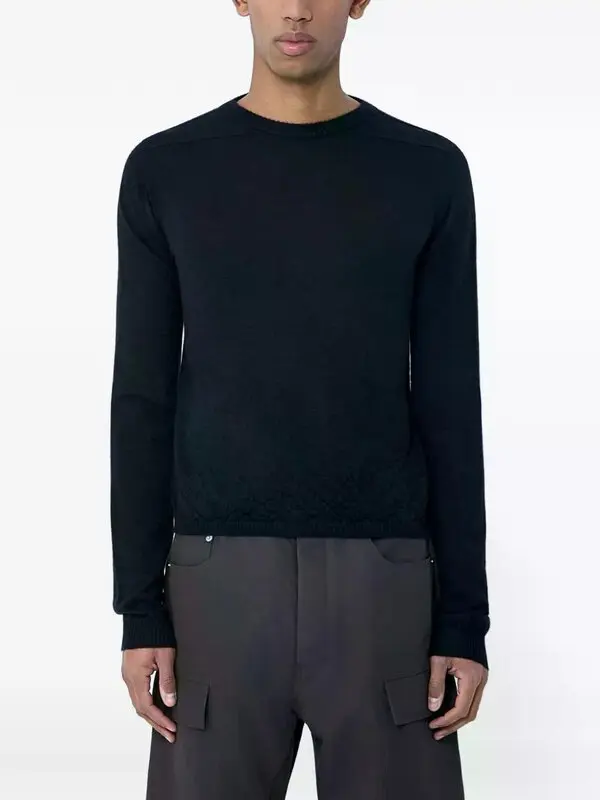 Rick Owens Ribbed Crew-neck Sweater