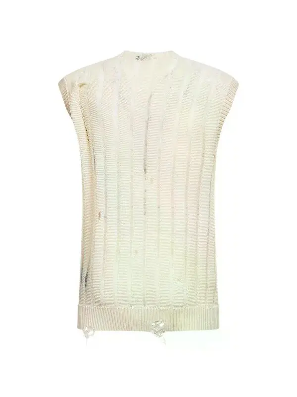 LANEUS Ribbed-knit Vest