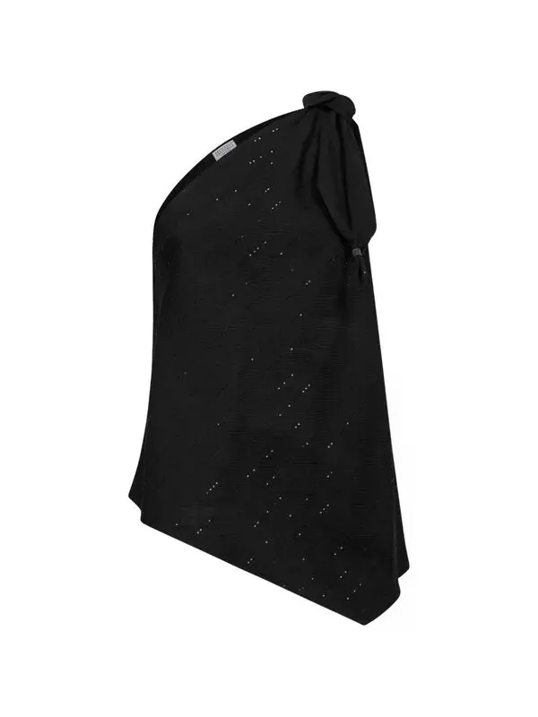 Brunello Cucinelli Sequin-embellished Asymmetric Blouse
