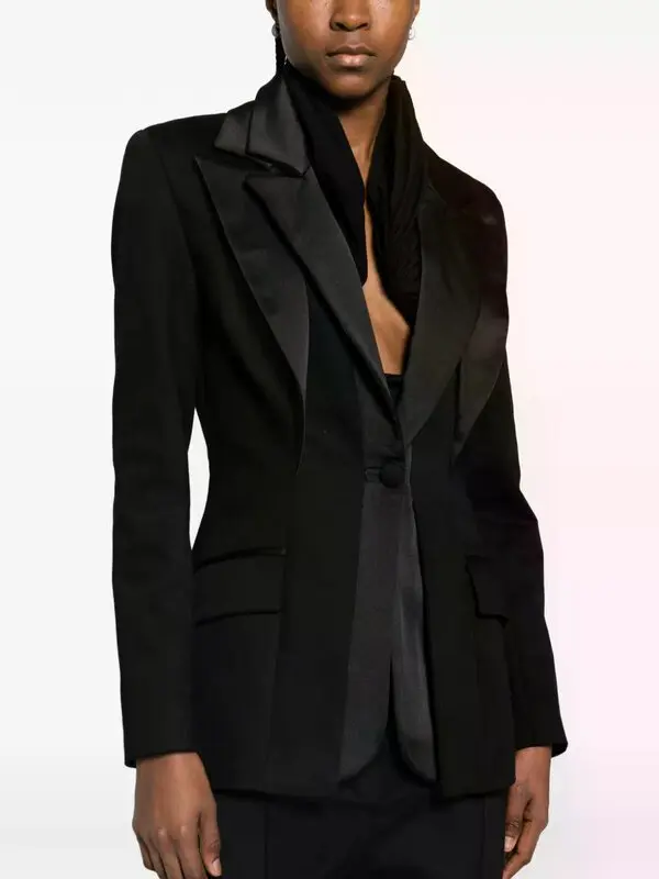 MITILIANE COUTURE Double Lapel Tuxedo Jacket