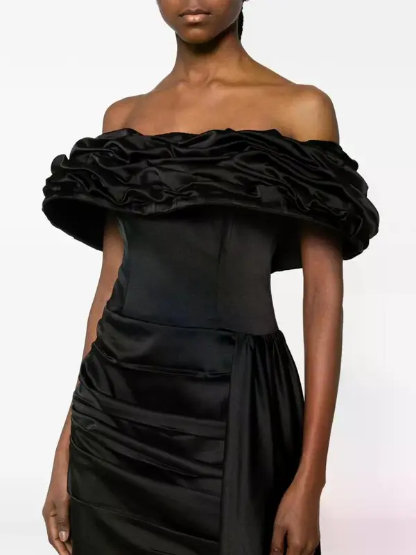 MITILIANE COUTURE Ruffled Train Dress