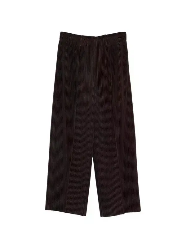 Issey Miyake Pleated Trousers - Brown