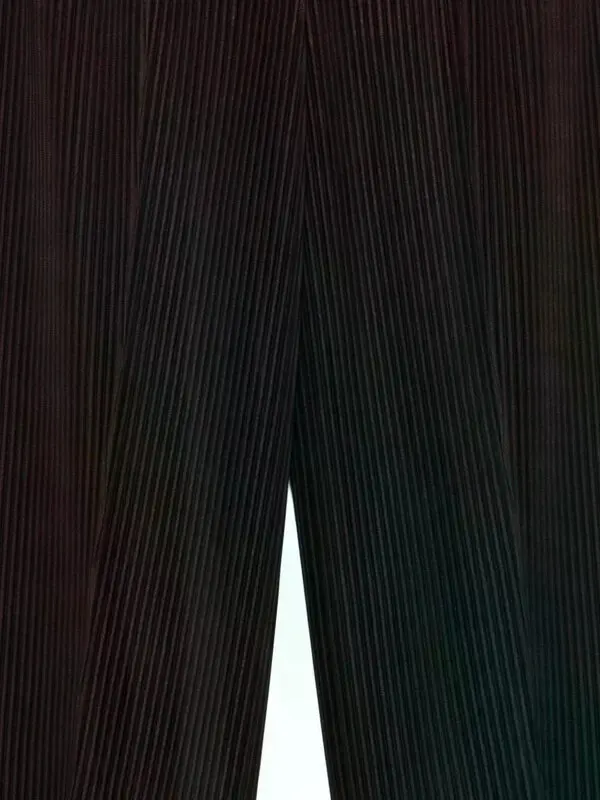 Issey Miyake Pleated Trousers - Brown