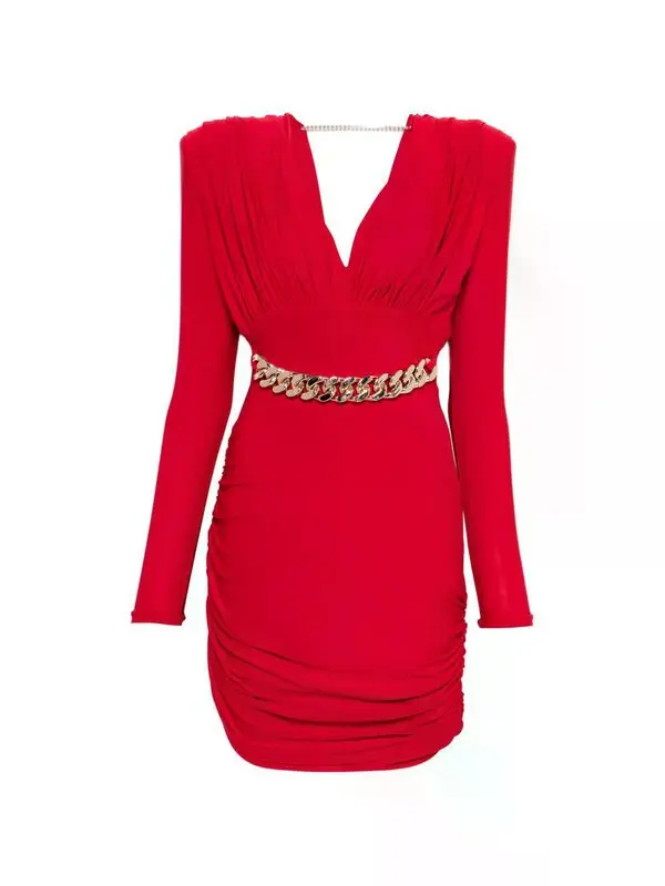 MITILIANE COUTURE Draped Mini Dress - Red
