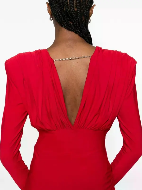 MITILIANE COUTURE Draped Mini Dress - Red