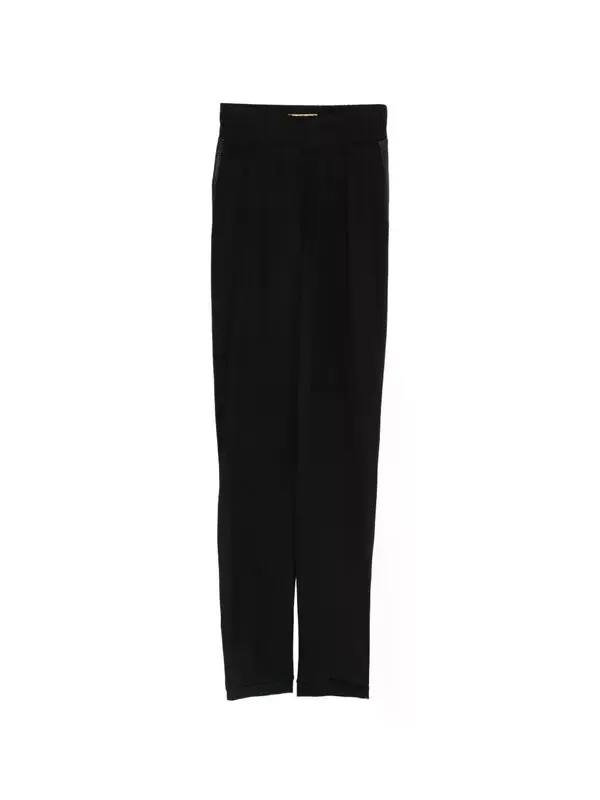 MITILIANE COUTURE Leather Side Stripe Trousers