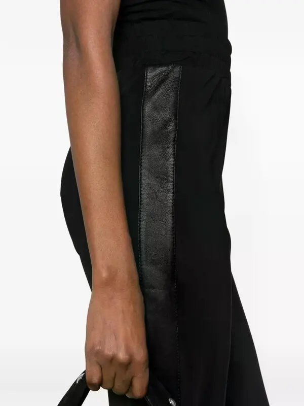 MITILIANE COUTURE Leather Side Stripe Trousers
