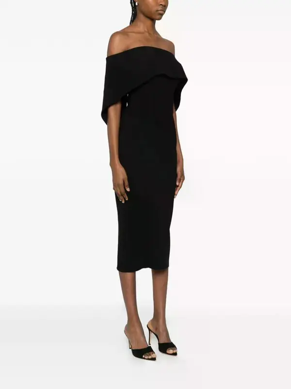 MITILIANE COUTURE Asymmetric-bust Midi Dress
