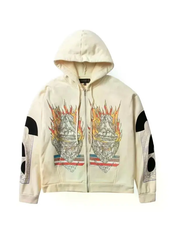 WHO DECIDES WAR Memories Zip-up - Neutrals