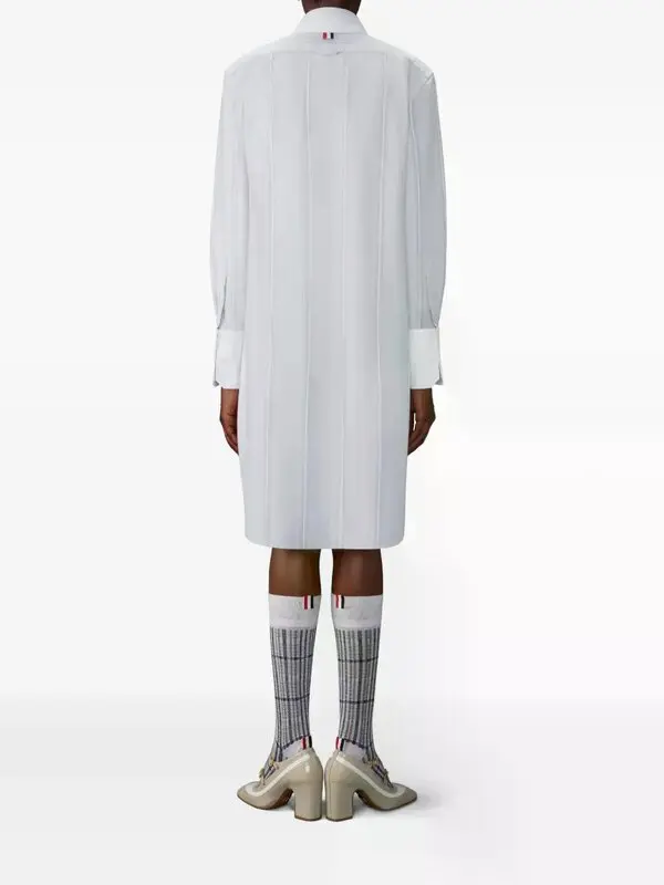 Thom Browne Striped Mini Shirt Dress