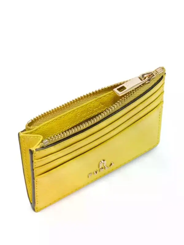 Furla Small Camelia Zipped Card Holder - Yellow