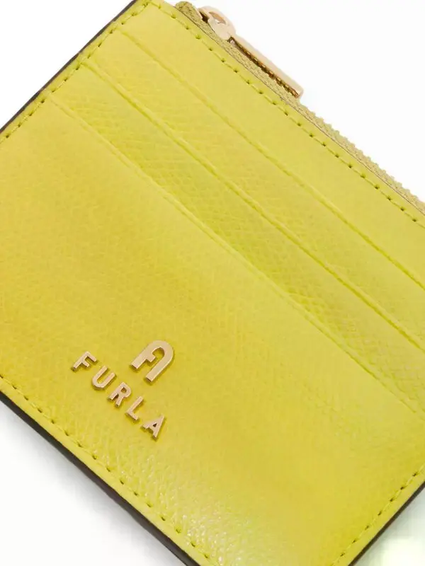 Furla Small Camelia Zipped Card Holder - Yellow