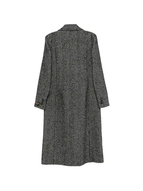 N°21 Double-breasted Woven Coat