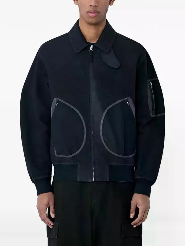 MOOS STUDIO Zip-up Bomber Jacket