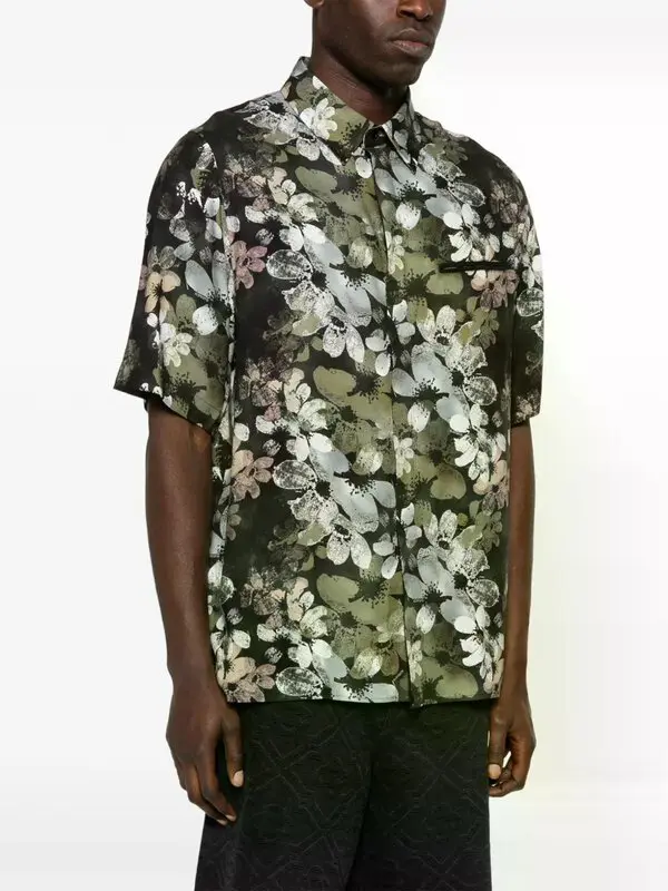 Iceberg Floral-pattern Shirt - Green
