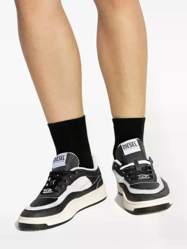 DIESEL® Oval Skate Sneakers - Black