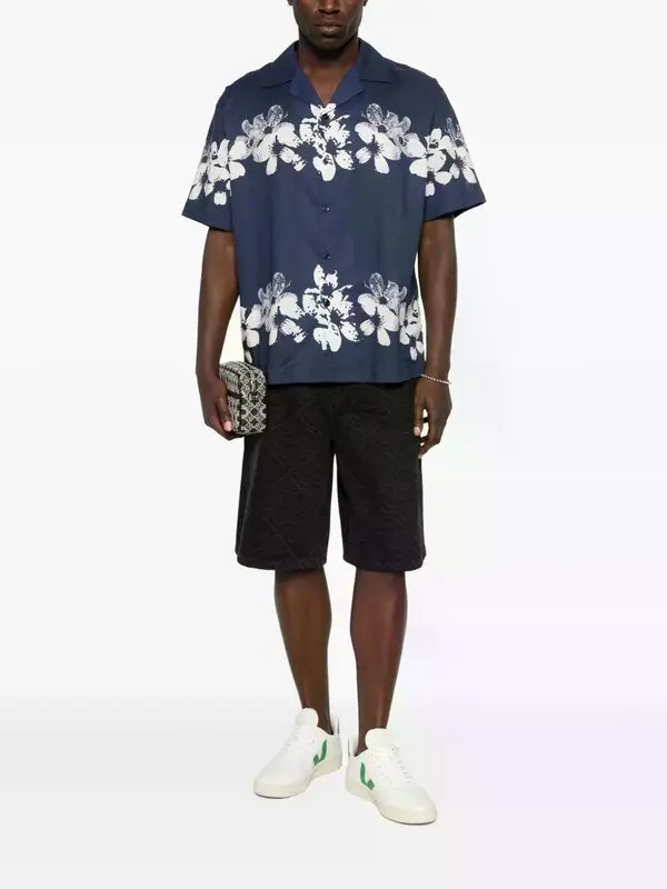Iceberg Floral-pattern Shirt - Blue