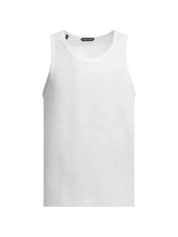 TOM FORD Round-neck Tank Top - White