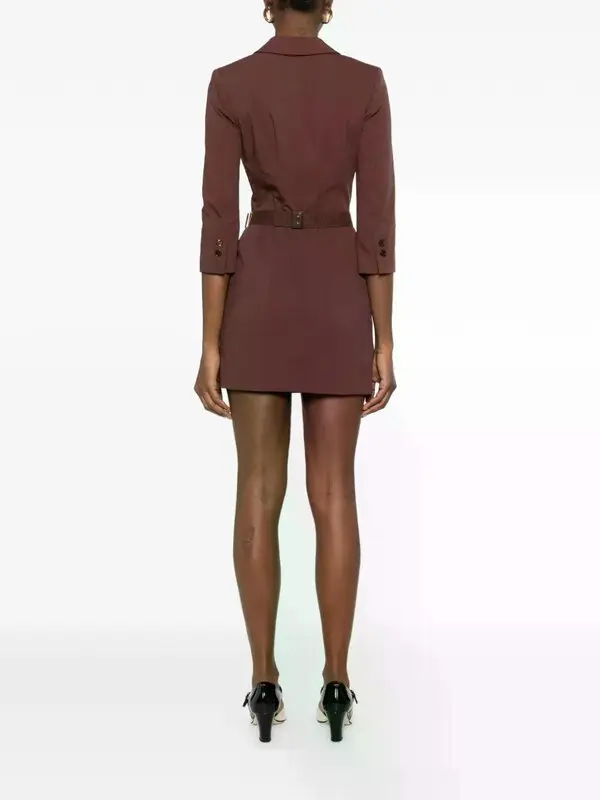 Elisabetta Franchi Button Belted Dress