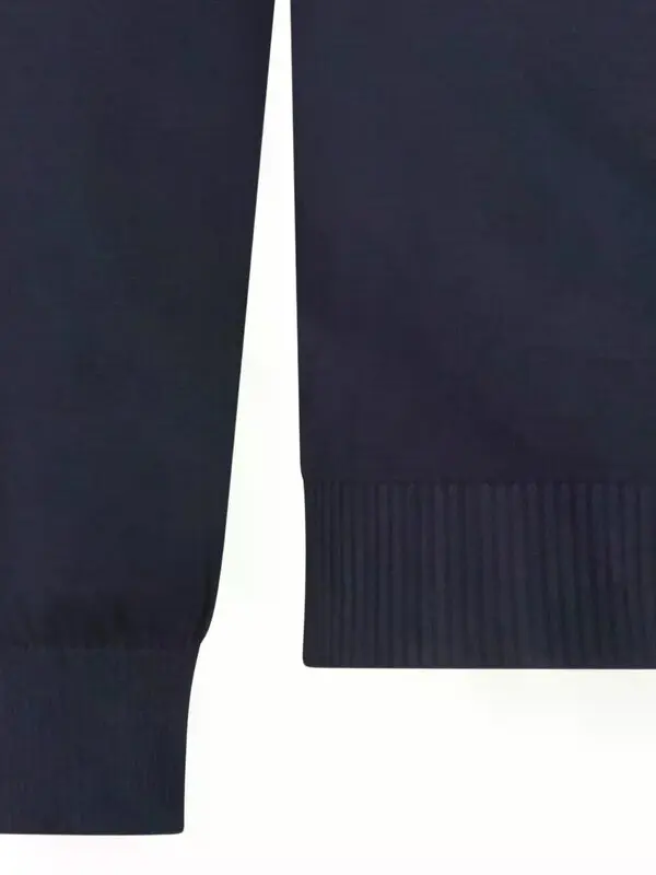 Malo Ribbed Crewneck Sweater - Blue