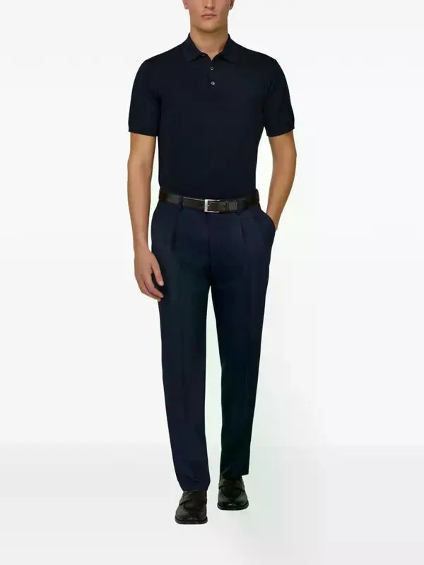 Boggi Milano Branded-button Polo Shirt
