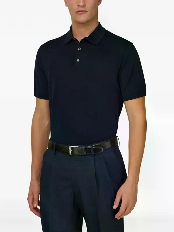 Boggi Milano Branded-button Polo Shirt