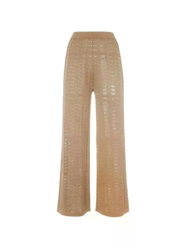 Malo Openwork Knit Trousers