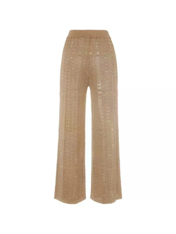 Malo Openwork Knit Trousers