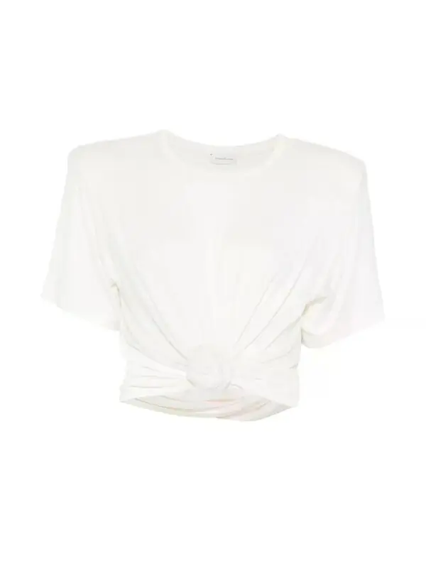 Magda Butrym Knot-detail T-shirt - White