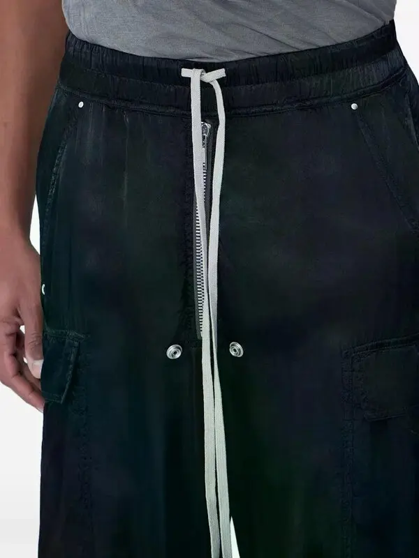 Rick Owens Drawstring Cargo Trousers - Black