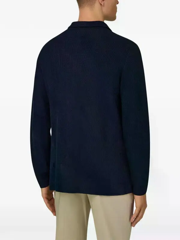 Boggi Milano Single-breasted Knitted Jacket