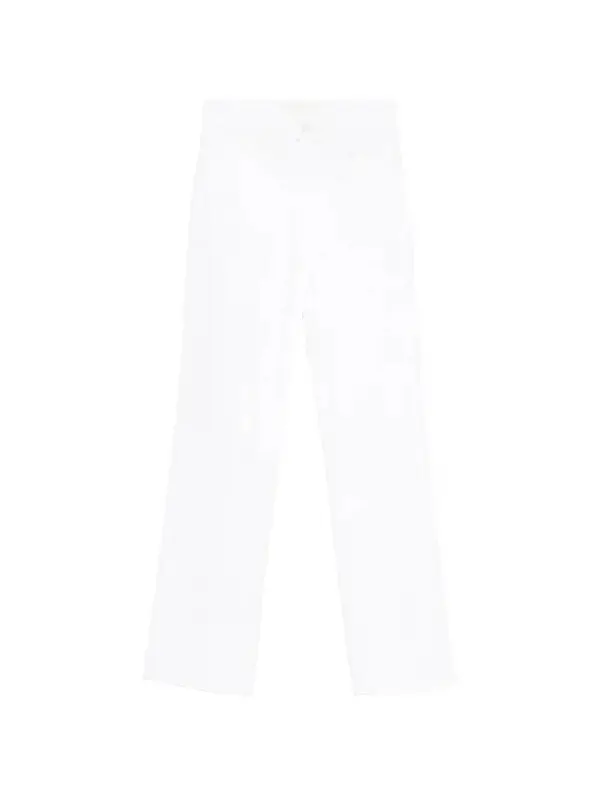 MOTHER Straight Leg Jeans - White