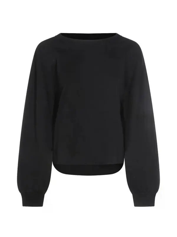 THOM KROM Cuffed Cropped Sweatshirt
