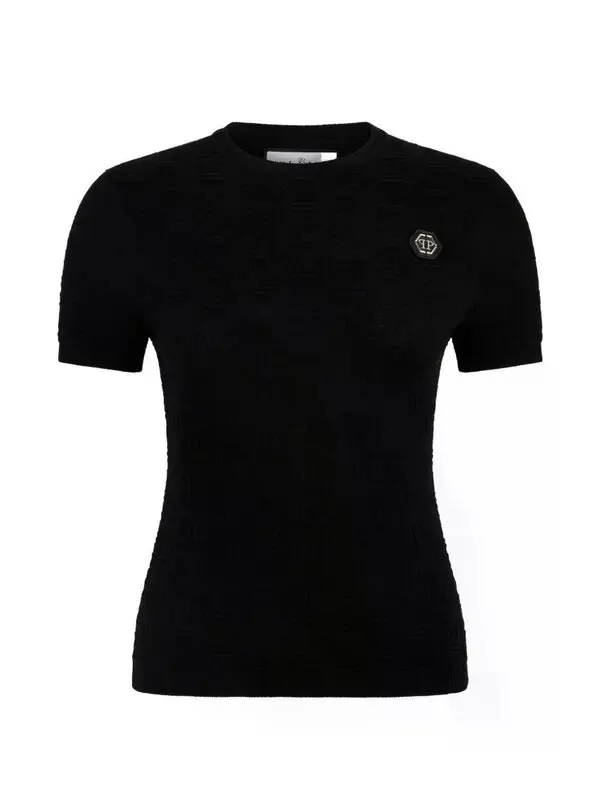 Philipp Plein Monogram Knitted T-shirt
