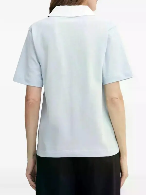 Karl Lagerfeld Signature-detail Cotton Polo Shirt