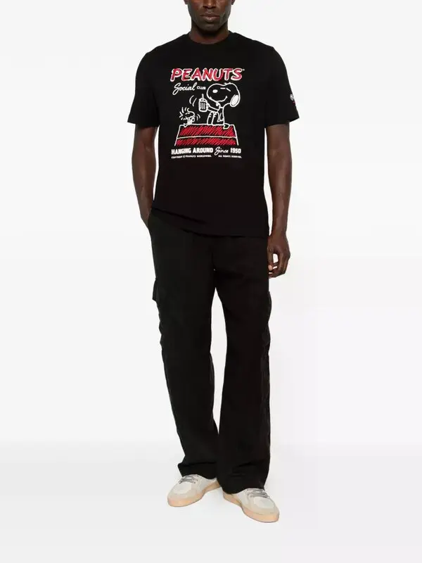 Iceberg Peanuts-embroidered T-shirt - Black