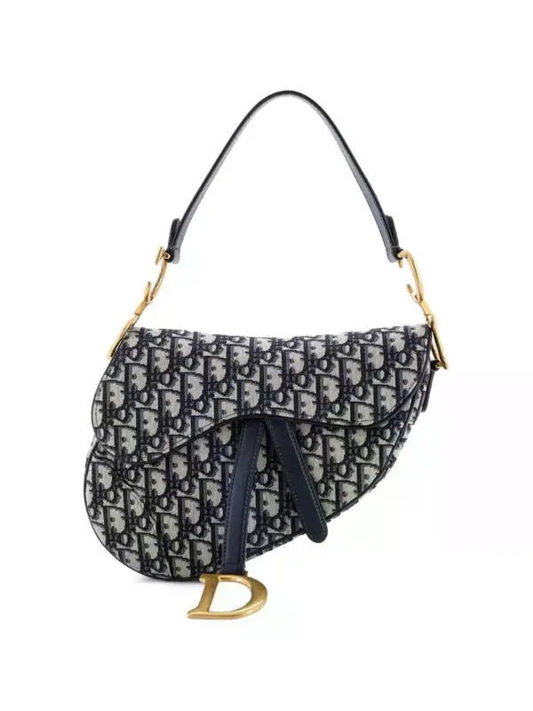 Dior Saddle Bag Oblique Canvas - Blue
