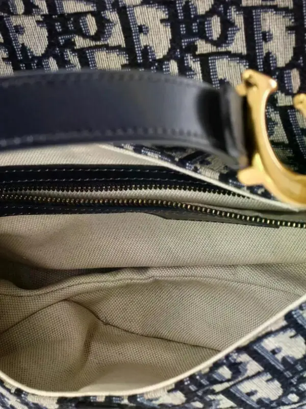 Dior Saddle Bag Oblique Canvas - Blue
