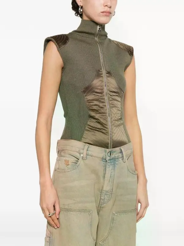 JEAN PAUL GAULTIER Ribbed-knit Body - Green