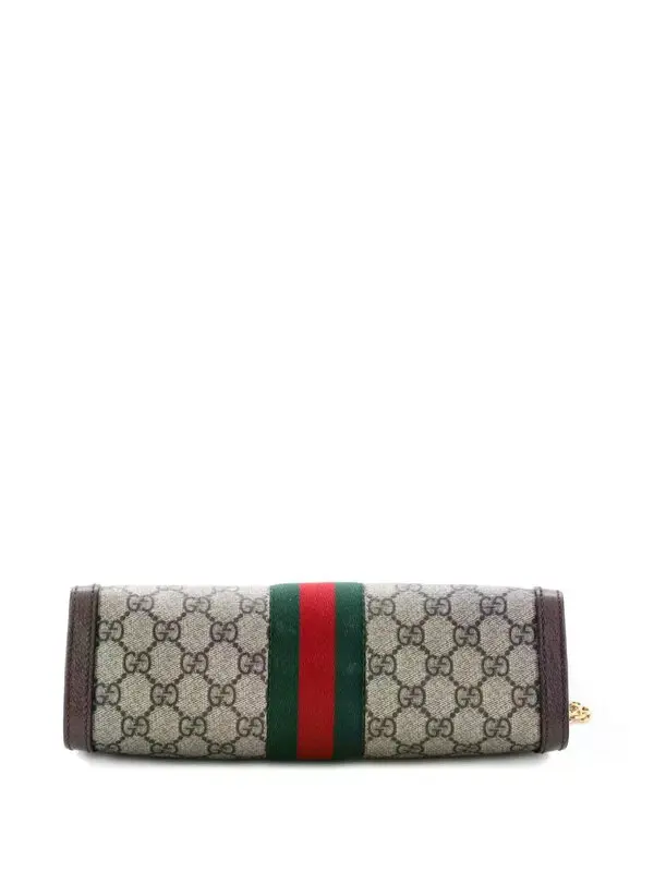 Gucci Ophidia Chain Shoulder Bag Gg Coated Canvas Small - Brown
