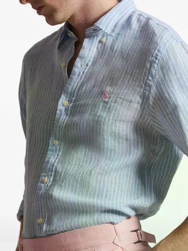 Polo Ralph Lauren Striped Buttoned Shirt - Blue