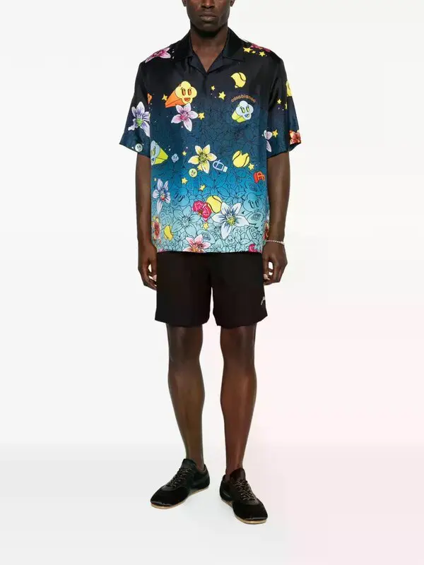 Casablanca Floral-print Shirt - Black