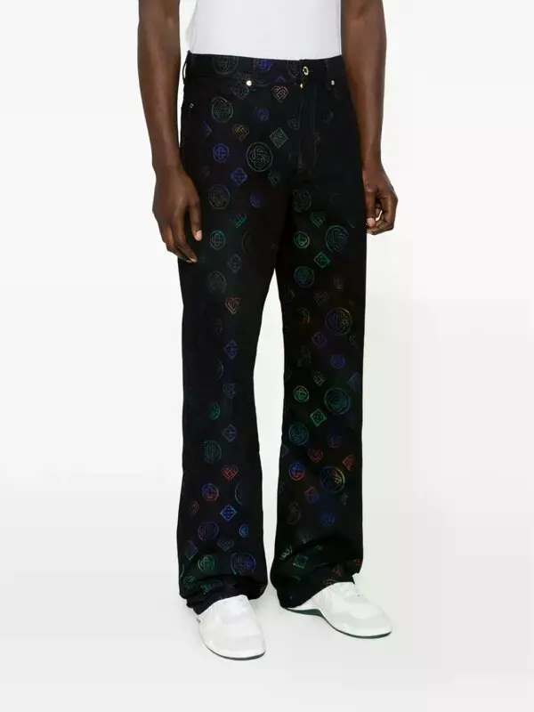 Casablanca Logo Pattern Jeans
