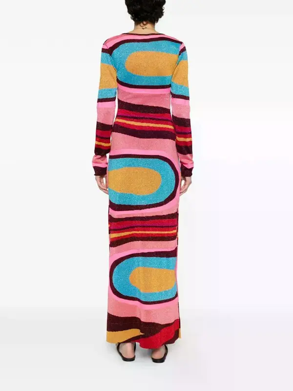 CIRCUS HOTEL Abstract-patterned Maxi Dress