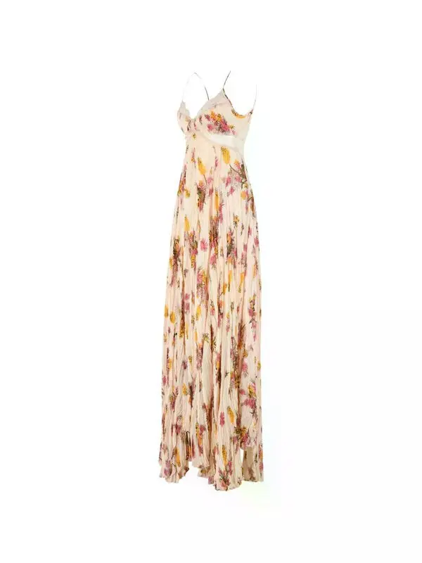 Blumarine Floral Dress - Neutrals