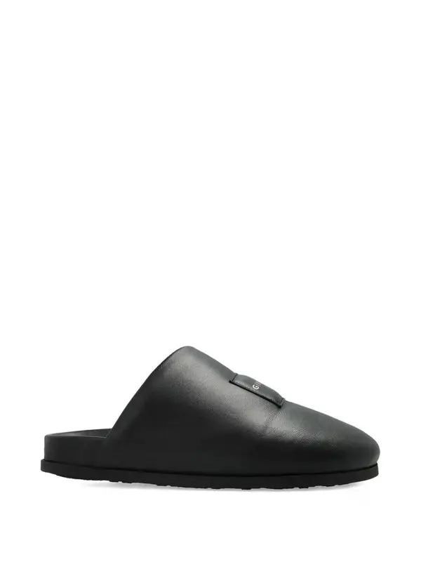 Givenchy Leather Slides - Black